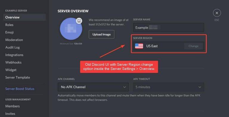 How to change Discord server region? - MrNoob